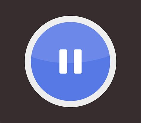 Premium Vector Pause Button