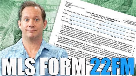 How To Use New Nwmls Form 22fm Force Majeure Clause