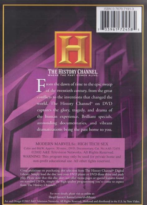 Modern Marvels High Tech Sex Neverdiemedia