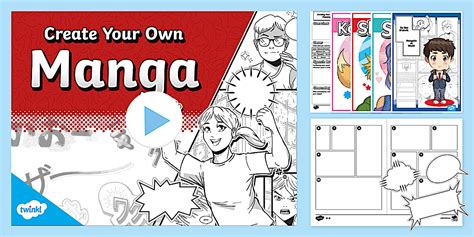 Ks2 Create Your Own Manga Activity Pack Teacher Made