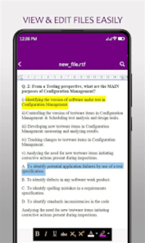 Rtf Viewer Doc Rtf File Reader For Android Download