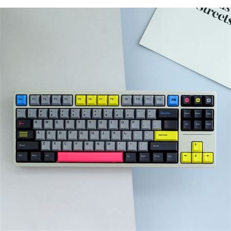 Gmk Preprint Keycap 129 Keys Pbt Keycaps Cherry Profile Dye Sub