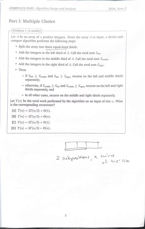 COMP3121 9101 Algorithm Design And Analysis Algorithm Design And