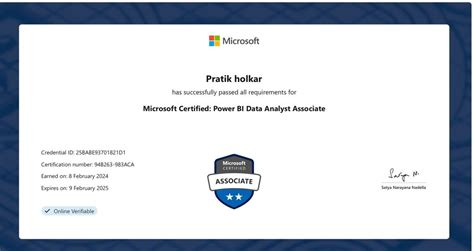 pratik holkar on linkedin powerbi dataanalytics certified