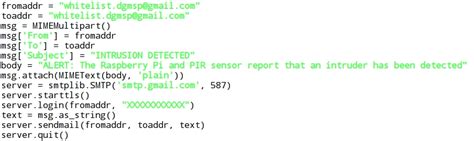 whitelist 8 raspberry pi and pir passive infrared motion