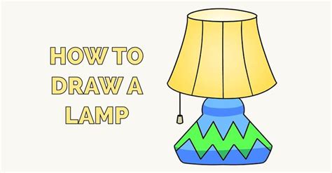 How To Draw A Lamp Drawing Tutorial Easy Easy Drawings Drawings