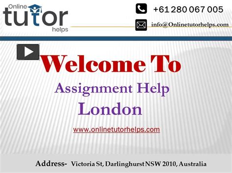 Ppt Assignment Help London Ppt Powerpoint Presentation Free To