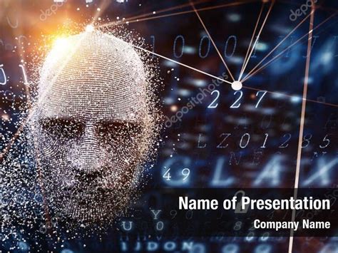 3d Of Digital Technology Powerpoint Template 3d Of Digital Technology