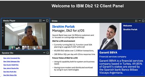 Robert Catterall On Linkedin The Ibm Db2 Client Panel Series Is A Great Way To Hear From Users