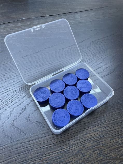 10 Stapelbare Telblokjes Houten Blokjes Houten Blokjes Blauw
