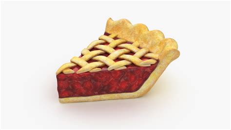 Cherry Pie Slice 3d Model Turbosquid 2041107
