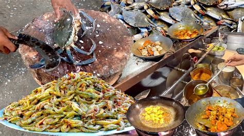 Thai Food Giant Chilli Prawns Aoywaan And Giant Mud Crab Seafood Street