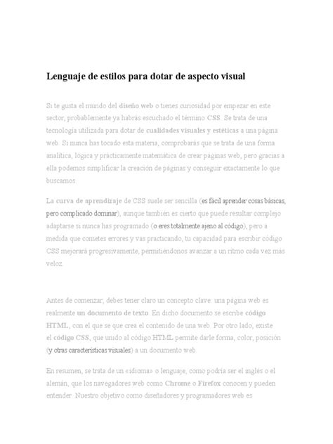 Qué Es Css Descargar Gratis Pdf Html Red Mundial