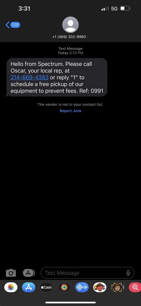 Is This Text Legit I Would Think I Would Get An Email Along With This Rspectrum