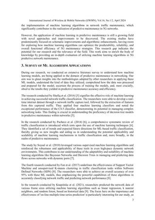 Implementing Machine Learning Algorithms For Predictive Network