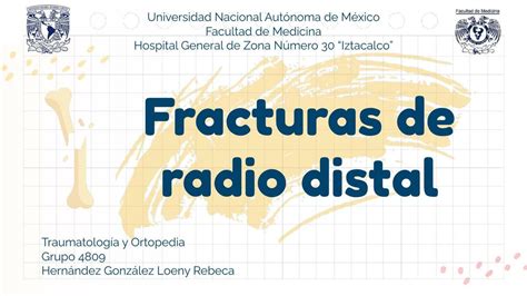 Fracturas De Radio Distal Jessy González Udocz