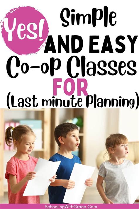 Quick And Easy Homeschool Co Op Class Ideas