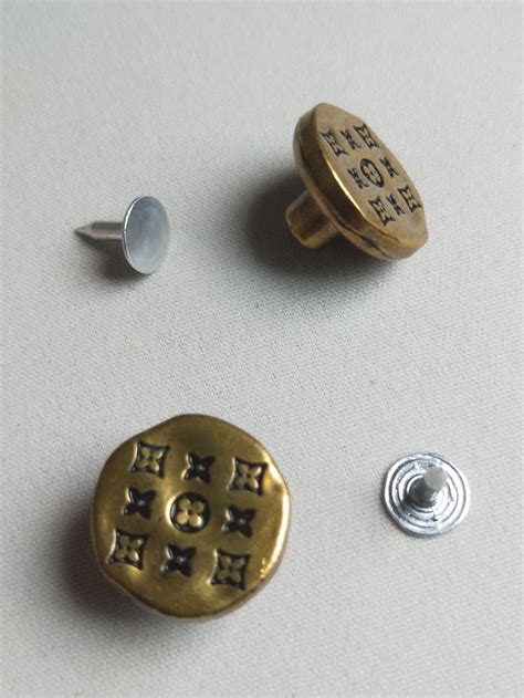 Lv Luxury Vintage Metal Button 17mm Tfwj17 For Jeans Denim Jackets