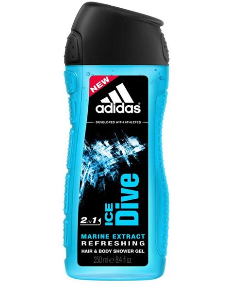 Adidas Ice Dive Marine Extract Refreshing Hair And Body Shower Gel