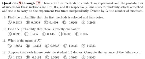 Solved Questions 9 ﻿through 12 ﻿there Are Three Methods To