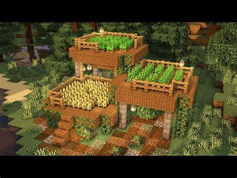 Minecraft Easy Farm Build Tutorial Cómo Hacer Una Granja Elevada En