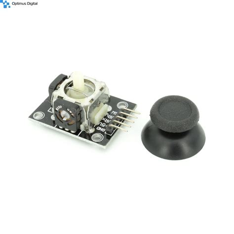 Modul Joystick 2 Axe Ps2 Biaxial Negru Cu 5 Pini Pentru Arduino Pic Avr Arm Stm32 Game