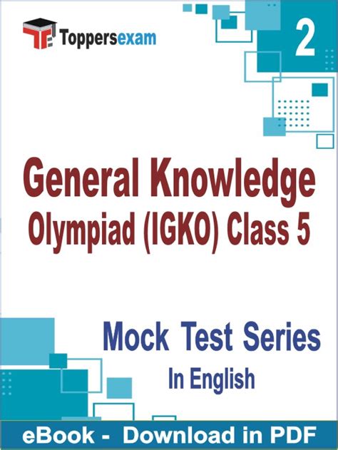 General Knowledge Olympiad Igko Class 5 Pdf Book In English Mock Test Practice Set Ebook