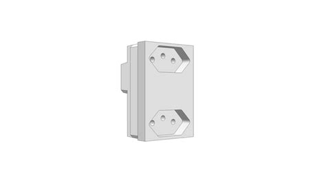 S70325174 Orion Duplex Brazilian Socket Outlet 2p E 10a 250v Fast Connexion 3 Modules
