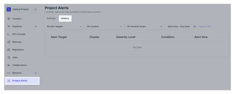 Manage Project Alerts Cloud Zilliz Cloud Developer Hub