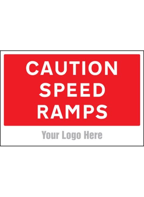 Caution Speed Ramps Site Saver Sign