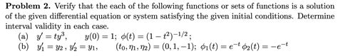Solved Problem Verify That The Each Of The Following Chegg