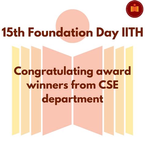 Cse Iith Iithyderabad Foundationday Department Of Cse Iit Hyderabad