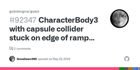 Characterbody3d With Capsule Collider Stuck On Edge Of Ramp With Move