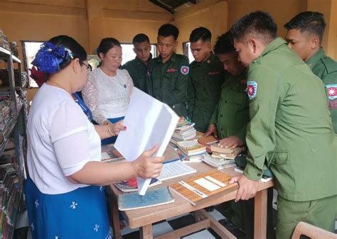 ဘူးသီးတောင်တပ်နယ်၌စာကြည့်တိုက်လုပ်ငန်းများစနစ်တကျမှန်ကန်မှုရှိစေရေးစာက