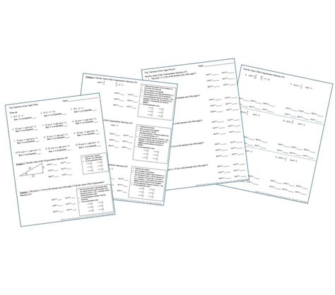 Trig Functions Of Any Angle Notes And Practice Precalculus Tpt