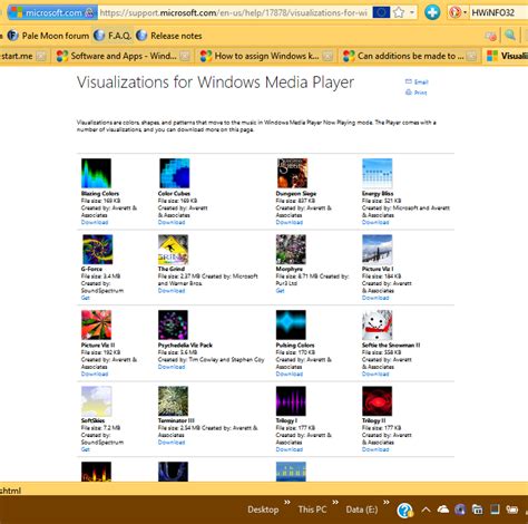 Windows Media Player Visualizations