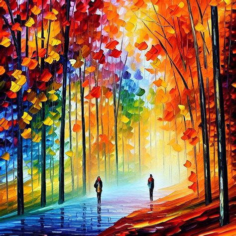 Just Passing Bye In Leonid Afremov Style Digital Art By Bob Smerecki Fine Art America