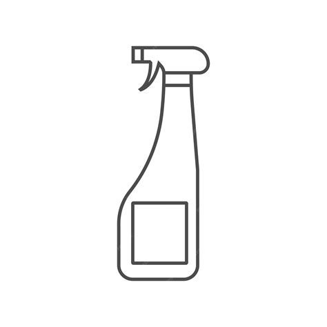 Flacon Pulvérisateur De Nettoyage Illustration Vectorielle Isolée Sur