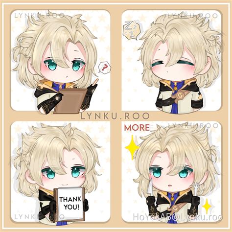 Albedo Emoji Genshin Impact Hoyolab