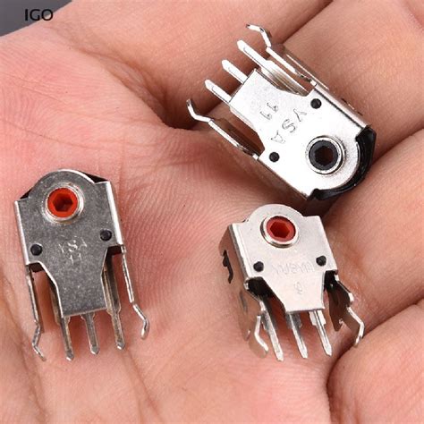 IGO 2Pcs Highly Accurate Decoder 9mm 11mm Rotary Mouse Scroll Wheel