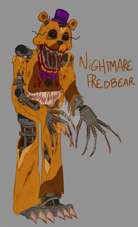 Nightmare Fredbear Redesign By Valentingaio On Deviantart