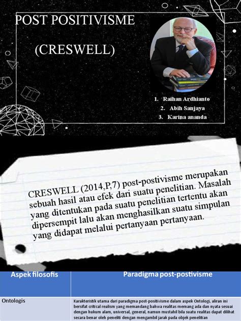 6 Paradigma Post Positivisme Creswell Pdf