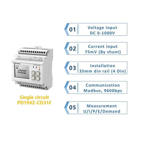 Digital Circuits Monitoring Power Energy Meter With Rs485 Modbus For Ev