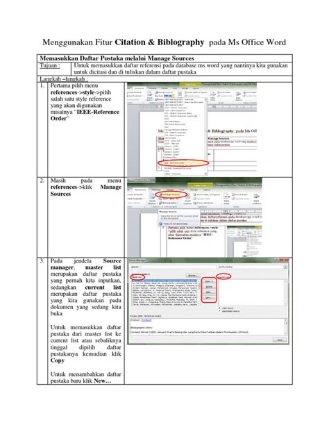 menggunakan fitur citation bibliography pada ms office word pdf