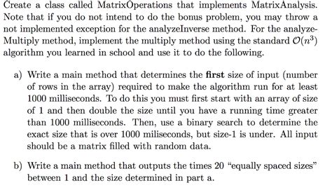 Create A Class Called Matrixoperations That