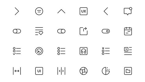 Ui Ux Icon Set User Interface Iconset Collection 43560619 Vector Art