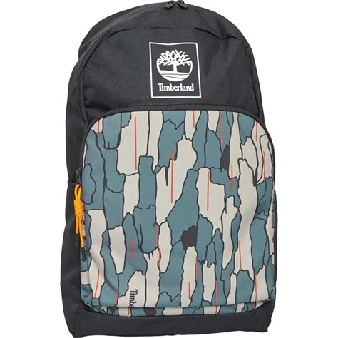 Buy Timberland Mens Backpack Camo Tree Bark Print