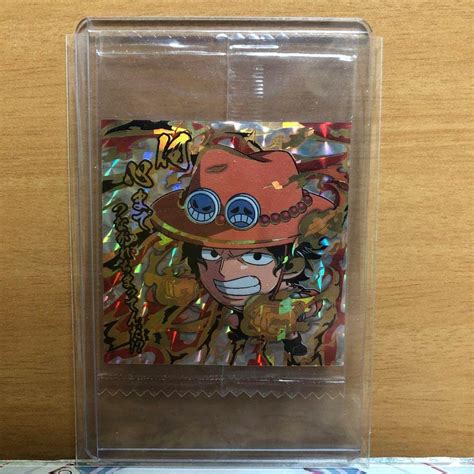 Jp ワンピース Onepiece ウエハースシール シークレット エース ローダー付 おもちゃ