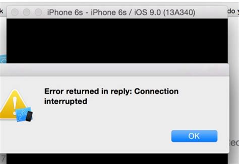 Macos Connection Interrupted Error In Ios Simulators After Updating