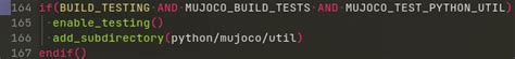 cmake configuration breaks if building with mujoco build tests off